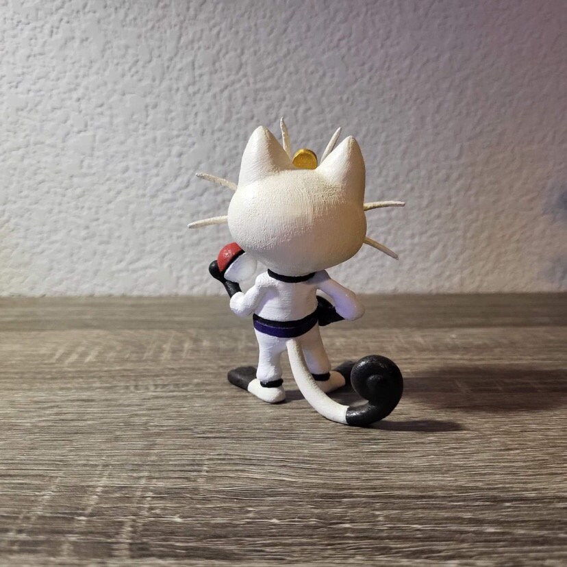 Team Rocket Meowth 3D Printed - Etsy