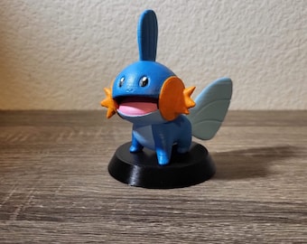 Mudkip 3D Printed Pokemons Gift. Full Colour Mudkip Gift for Him or Her ...