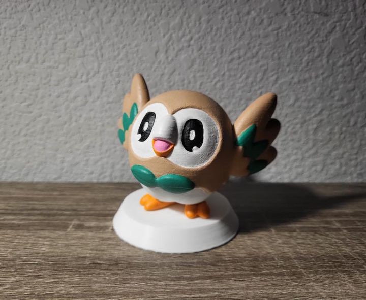 Rowlet 3D Printed - Etsy