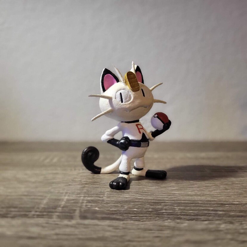 Team Rocket Meowth 3D Printed - Etsy