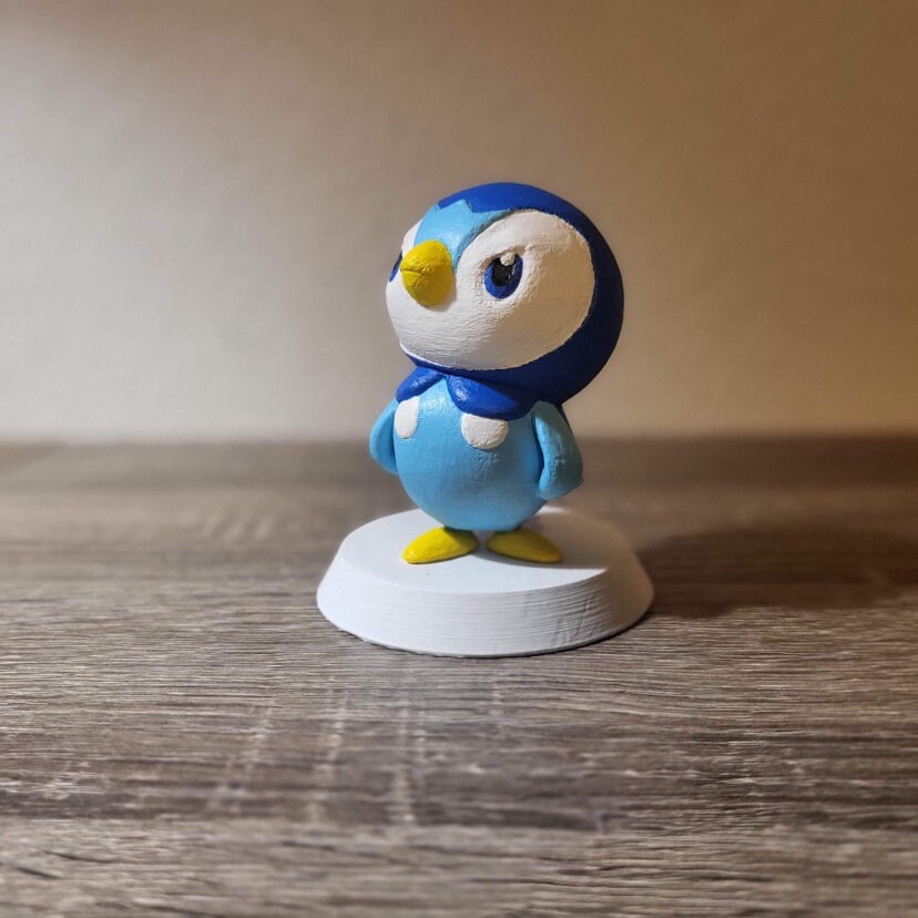 Grumpy Piplup 3D Printed - Etsy