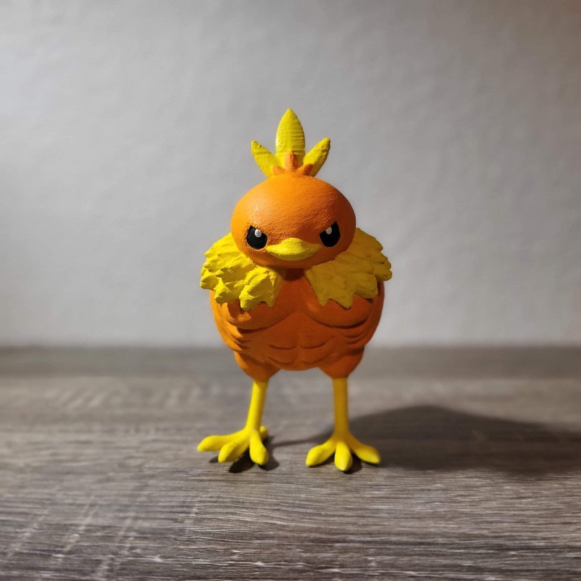 Buff Torchic 3D Printed - Etsy