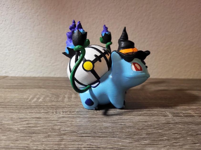 Witch Bulbasaur With Chandelure Bulb 3D Printed - Etsy