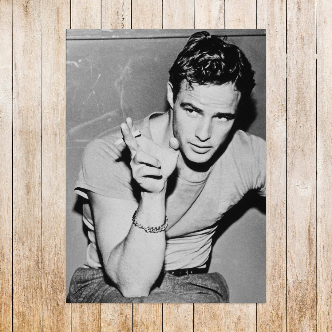Marlon Brando Poster Marlon Brando Print Marlon Brando Photo ...