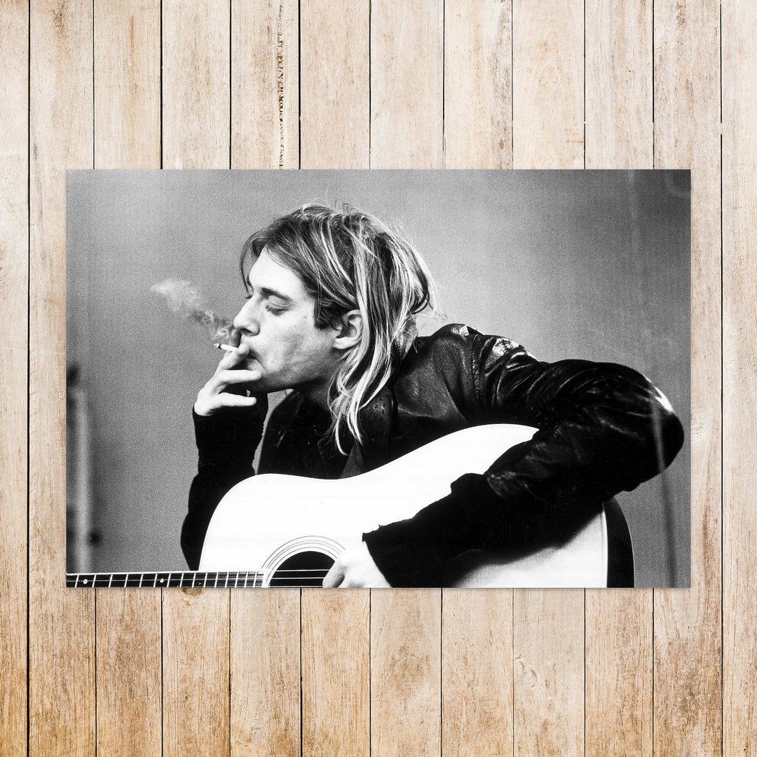 Photo of Kurt Cobain Kurt Cobain Poster Kurt Cobain Print - Etsy