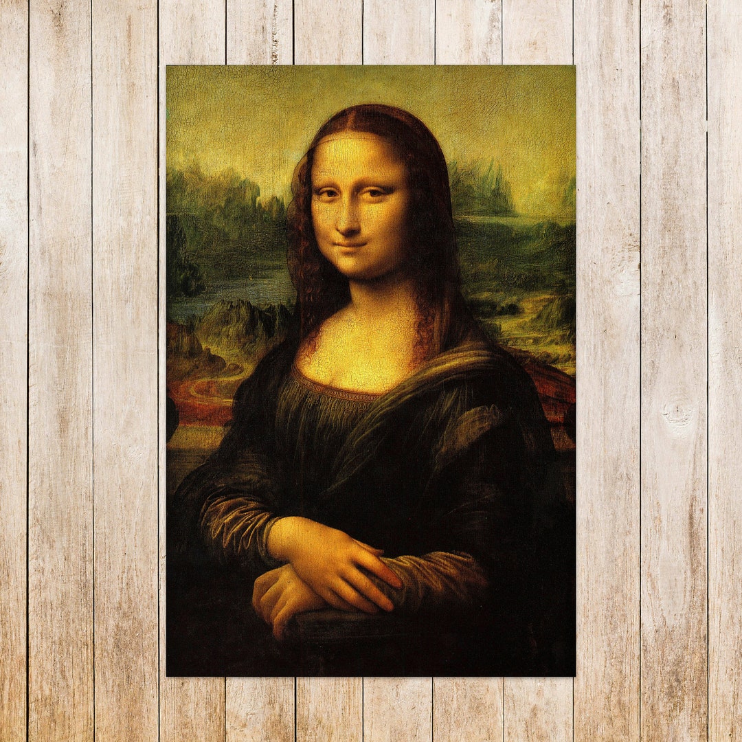 Reproduction of Mona Lisa Print Mona Lisa by Leonardo Da - Etsy