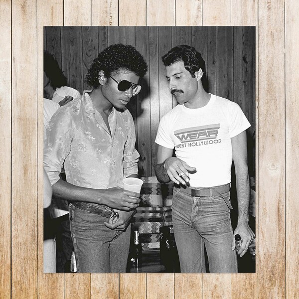 Freddie Mercury and Michael Jackson - Etsy
