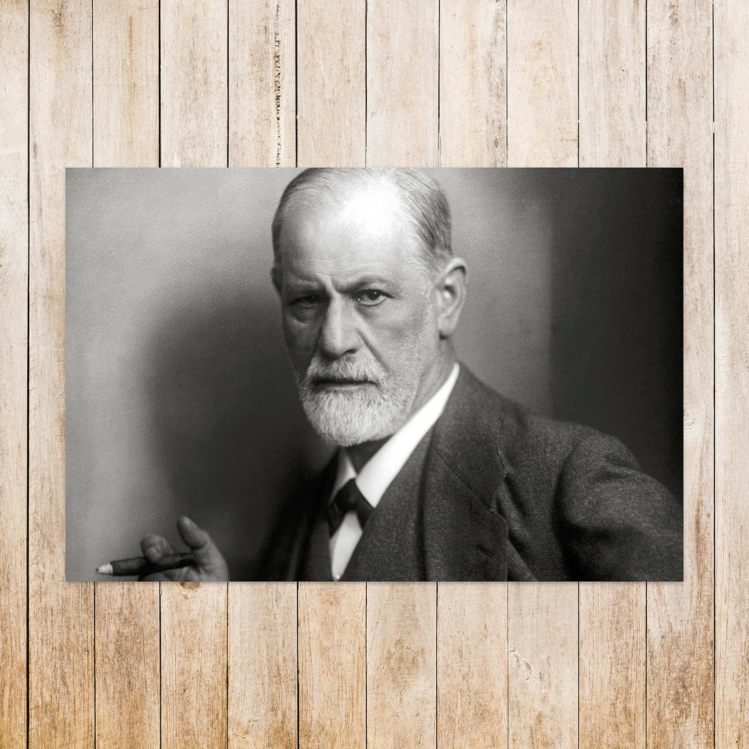 Sigmund Freud Print Sigmund Freud Poster Lostvintages - Etsy