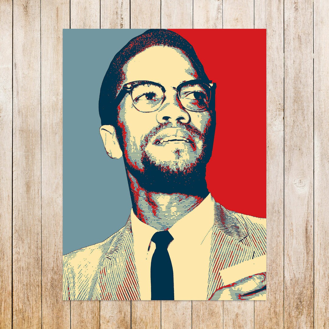 Malcolm X Pop Art Malcolm X Print Malcolm X Poster - Etsy Australia