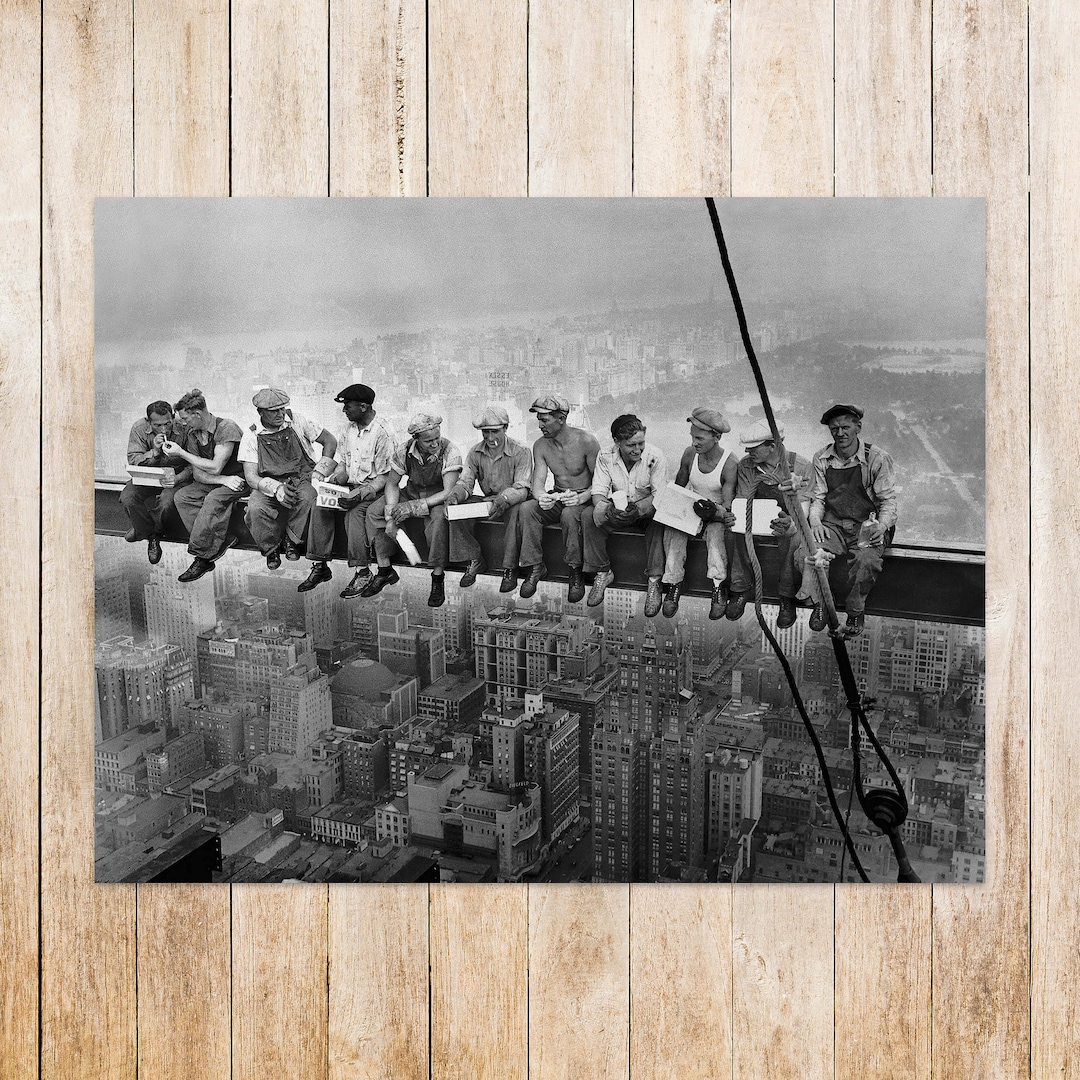 Reproduction of Charles C Ebbets Artwork, Lunch Atop of a Skyscraper ...