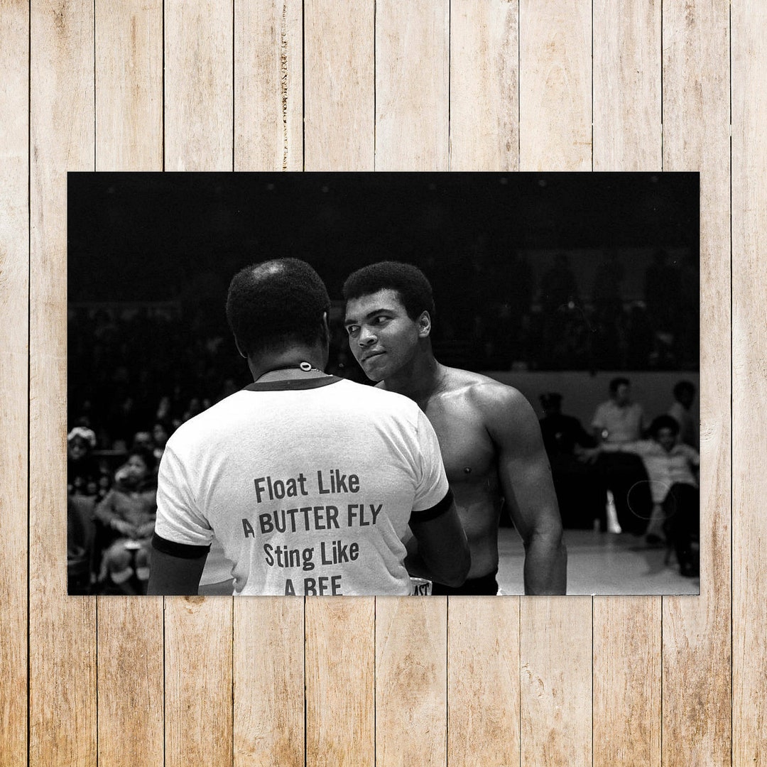 Float Like A Butterfly Sting Like Bee Poster Muhammad Ali Art Print ...