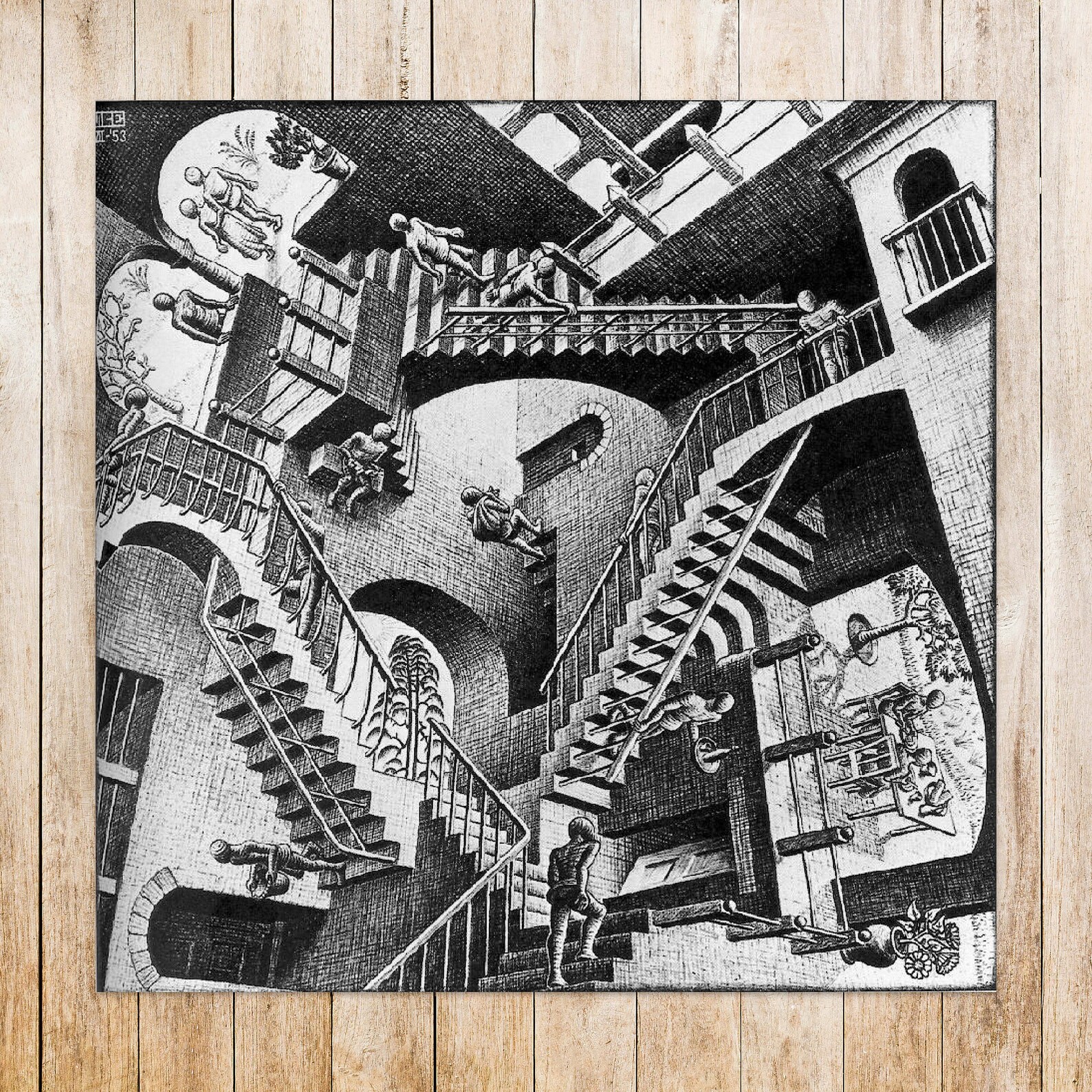 Reproduction of M.C. Escher Optical Illusions M.C. Escher Optical ...