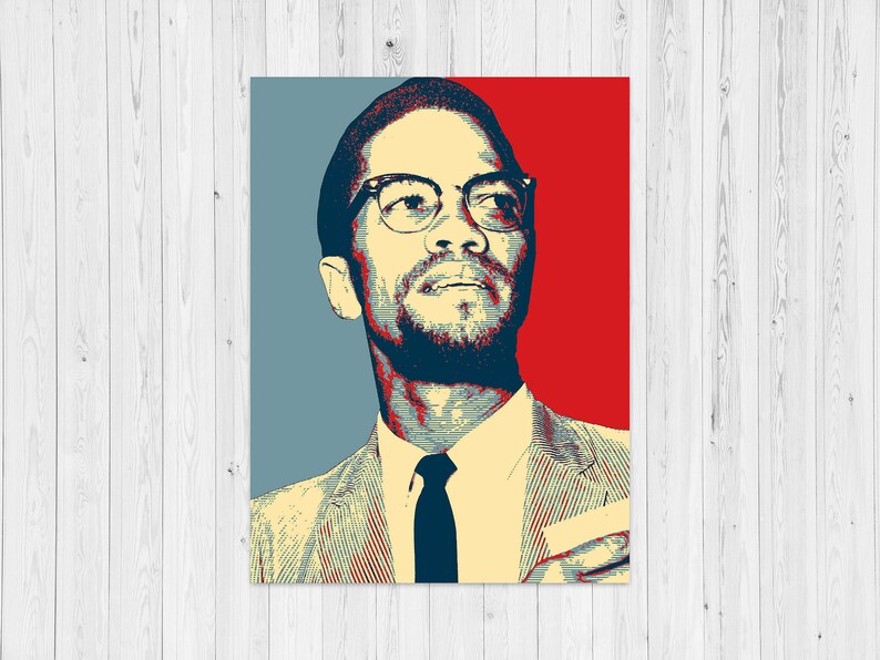 Malcolm X Pop Art Malcolm X Print Malcolm X Poster - Etsy Australia