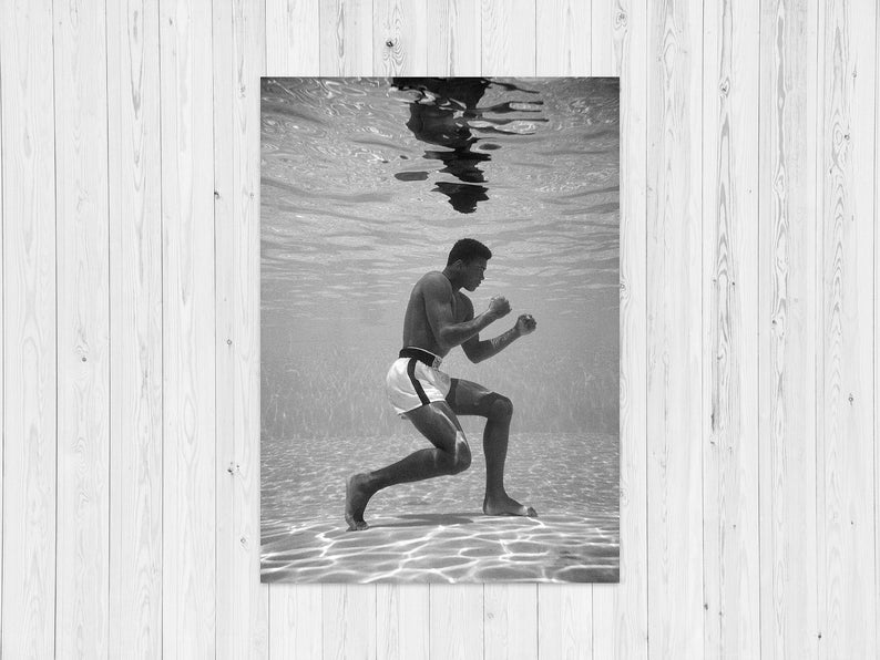 ALI UNDERWATER Print 1961. Muhammad Ali Boxer Boxing. Black - Etsy
