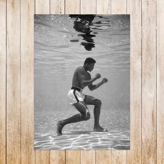 Muhammad Ali Underwater Poster