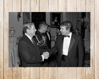 Gorbachev Reagan Handshake Clipart