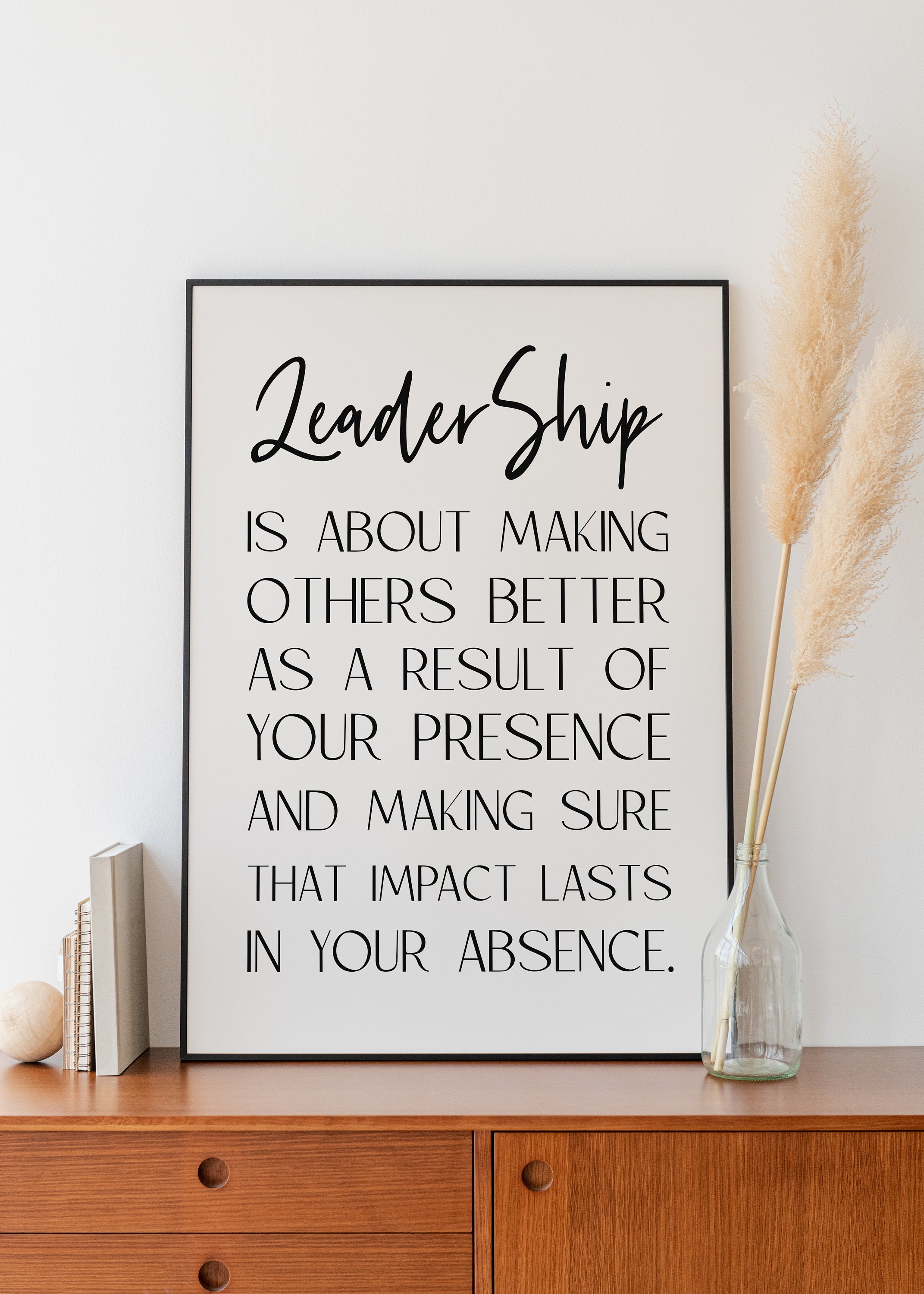 Leadership Quote Motivational Office Decor Printable Wall Art - Etsy