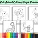 45 Cute Animal Coloring Pages, Printable Cute Animal Coloring Book ...