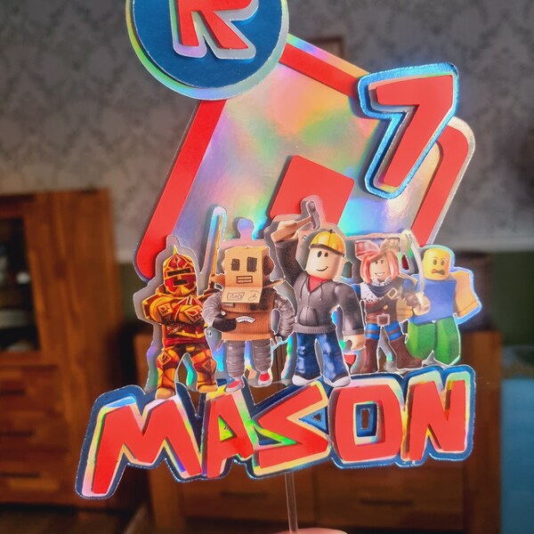 Roblox Cake Topper - Etsy UK