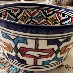 Moroccan Ceramic Salad Bowls - Etsy