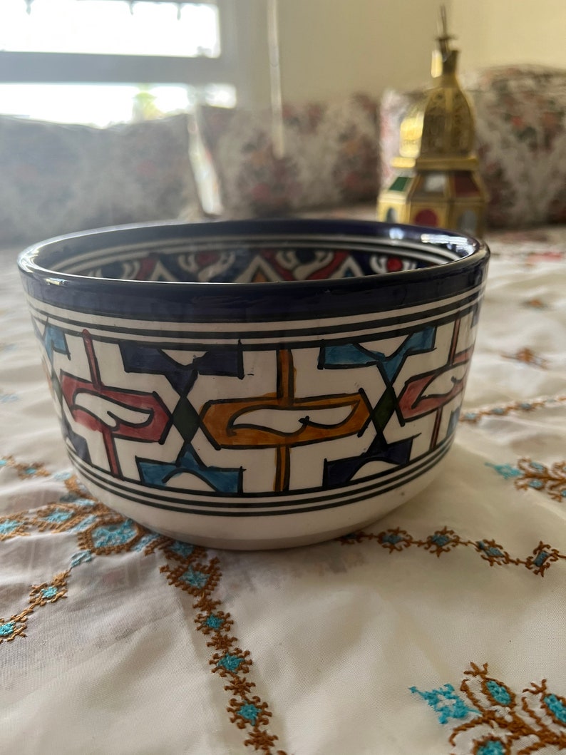Moroccan Ceramic Salad Bowls - Etsy