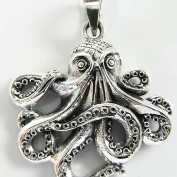 Octopus Pendant - Etsy