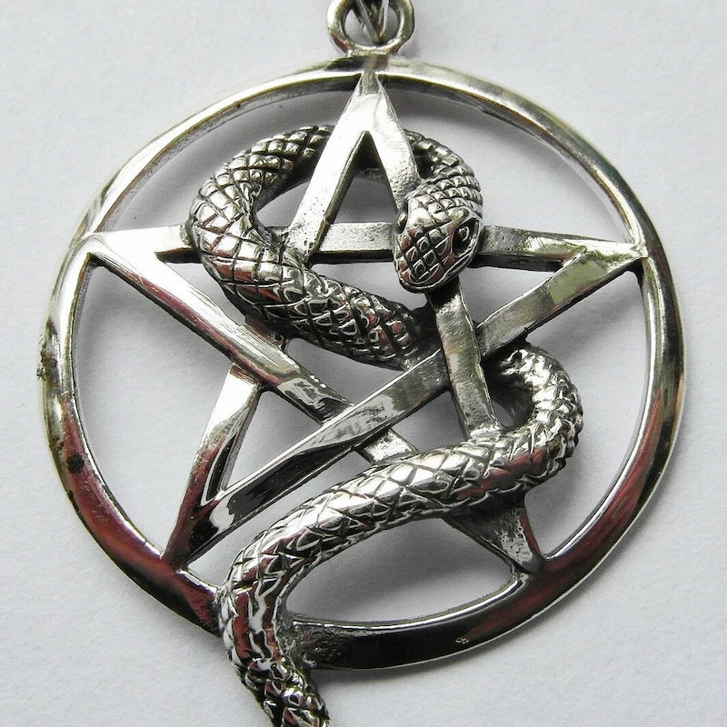Large Silver Snake Charm - Etsy UK