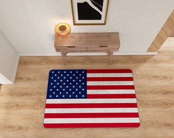 American Flag Rug - Etsy