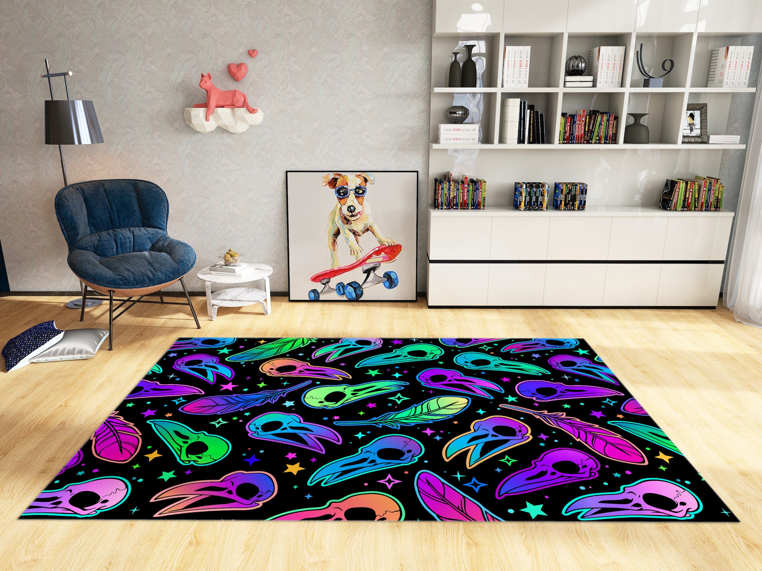 Psychedelic Abbey Road tufted rug - craibas.al.gov.br