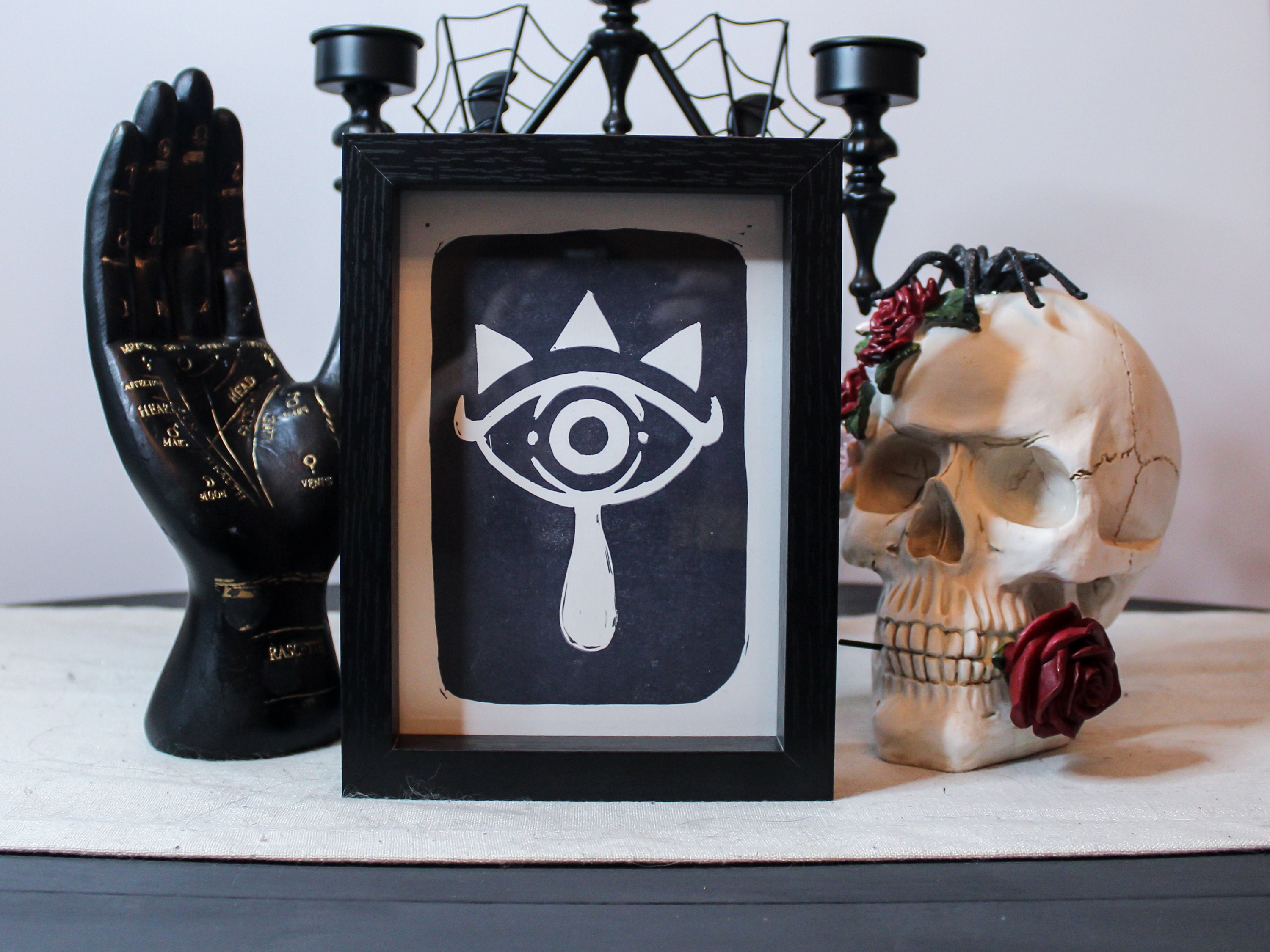 Crest of the Sheikah 5x7 Lino Print Hand Carved & Hand - Etsy