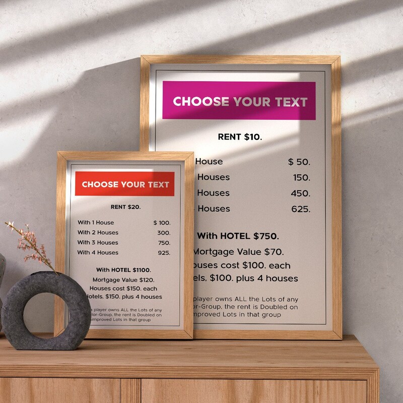 Monopoly Poster - Etsy