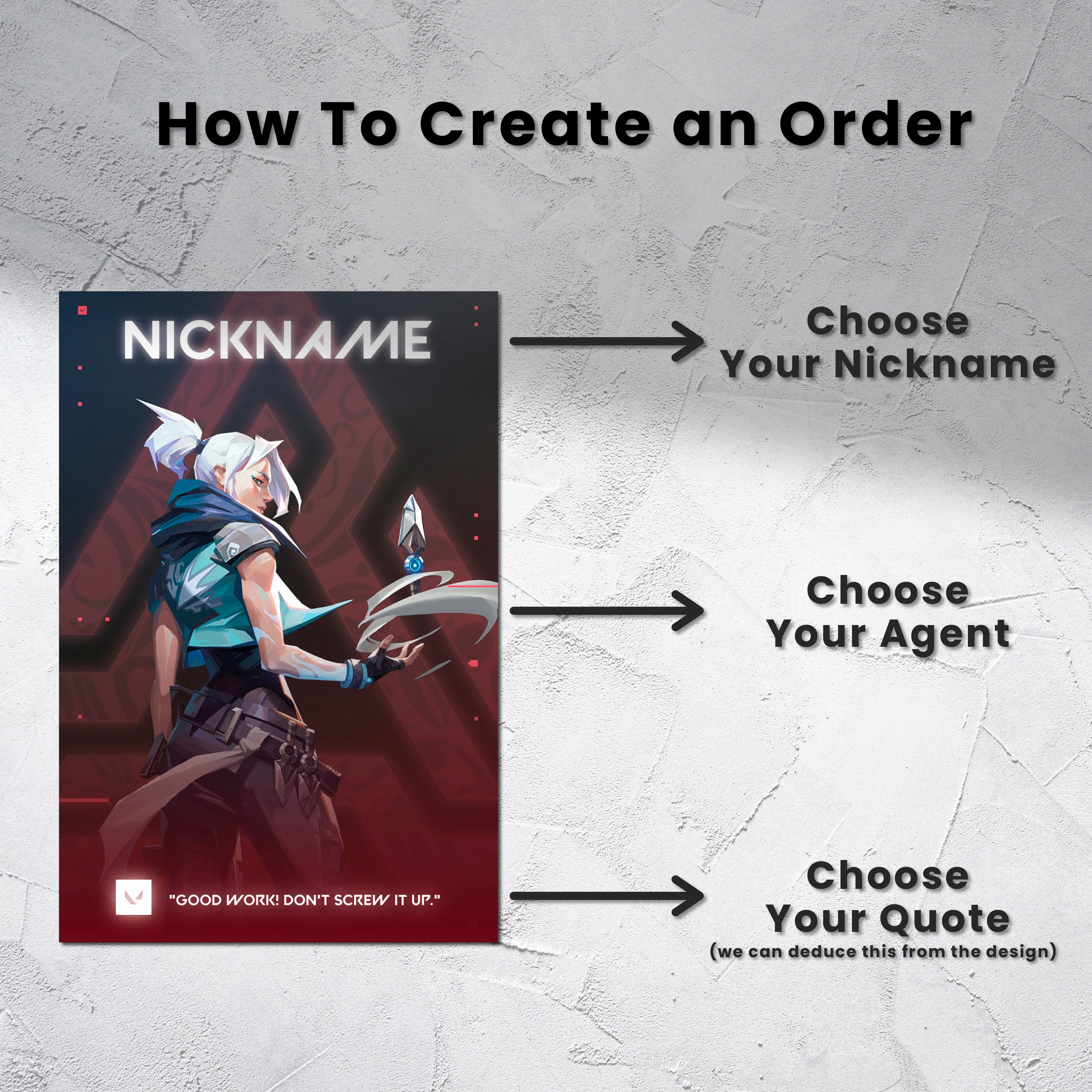 Valorant Custom Poster Valorant Personalized Valorant Game - Etsy