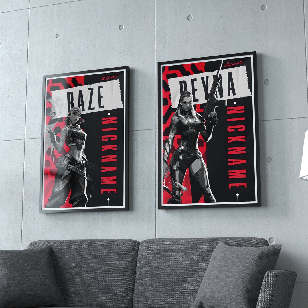 Buy Valorant Custom Poster, Valorant Personalized, Valorant Fade Poster ...