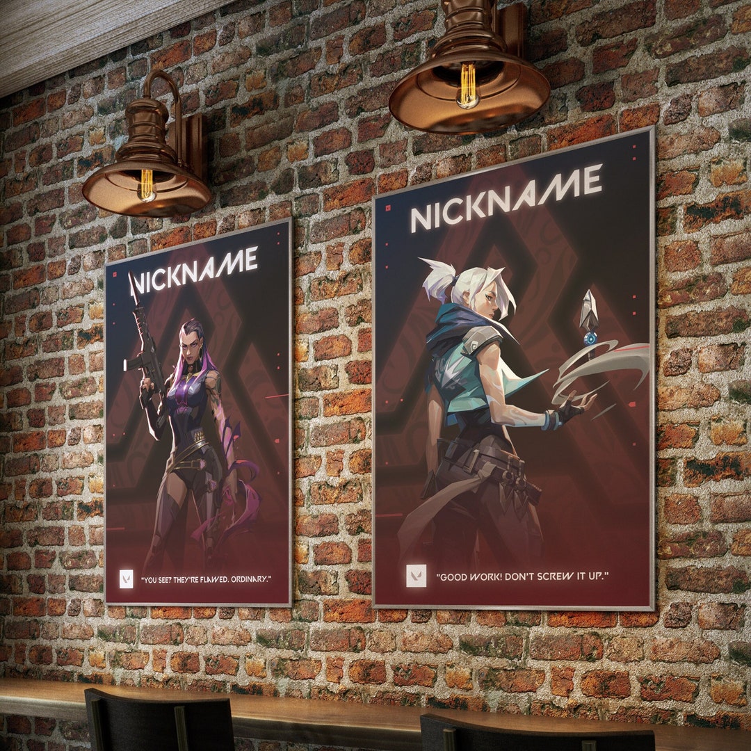 Valorant Custom Poster, Valorant Personalized, Valorant Game Poster ...