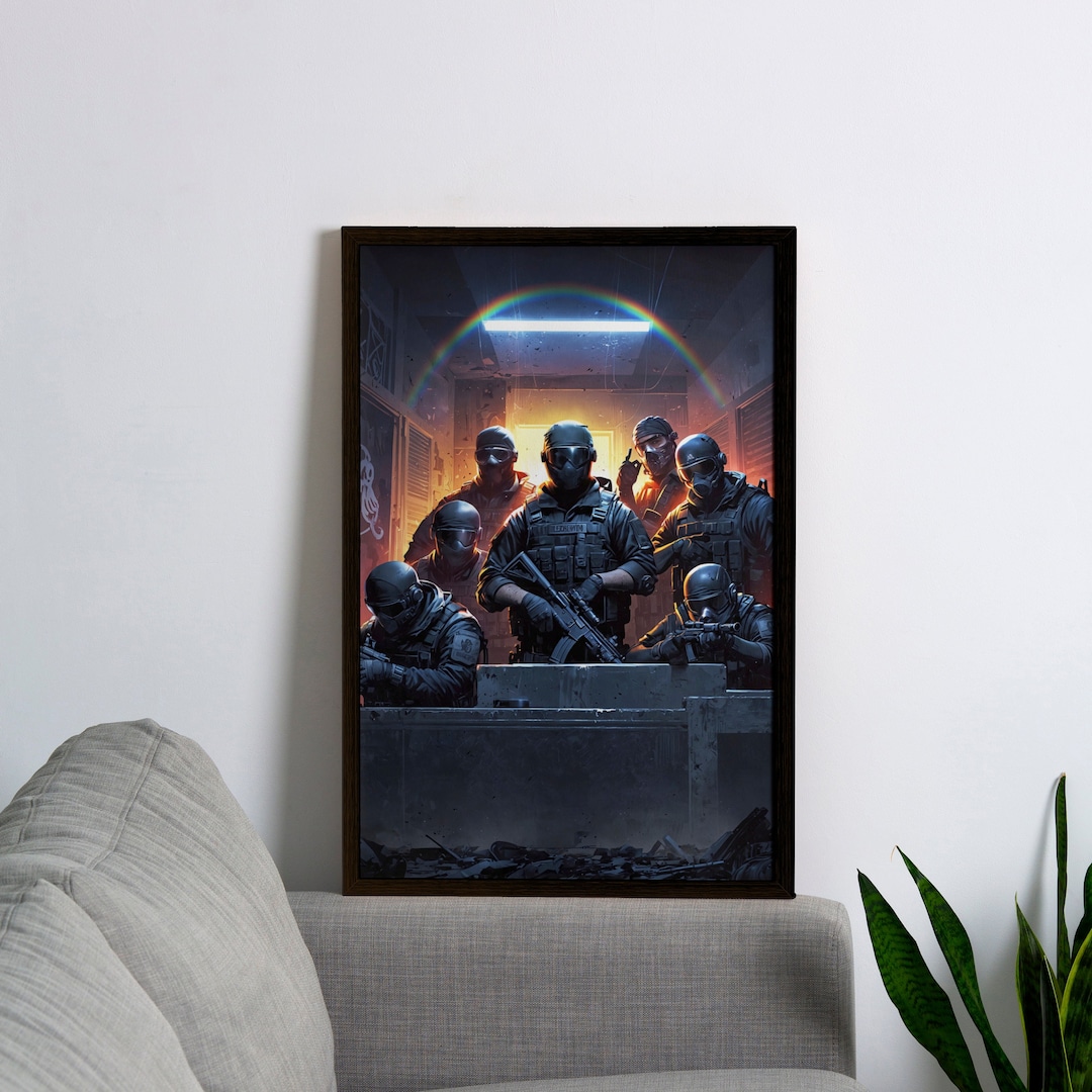 Rainbow Six Siege Poster Print Six Siege Poster Gaming Poster , Gaming ...