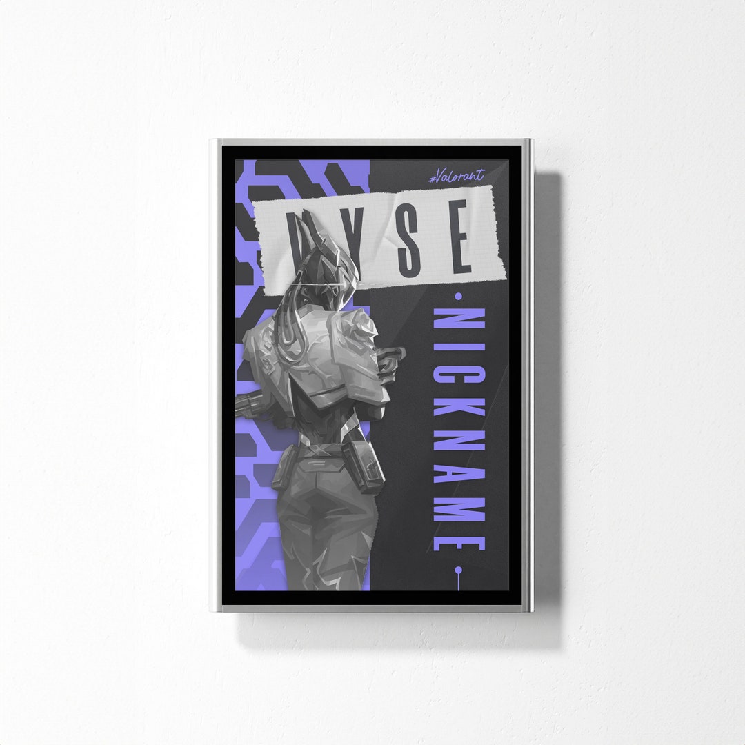 Valorant Custom Poster, Valorant Personalized, Valorant Vyse Poster ...