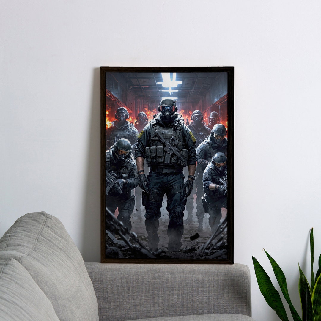 Rainbow Six Siege Poster Print Six Siege Poster Gaming Poster , Gaming ...