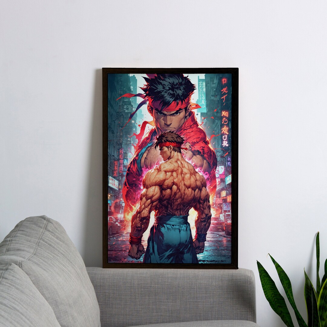 Street Fighter Poster Street Fighter Print Gaming Poster Gaming Decor ...