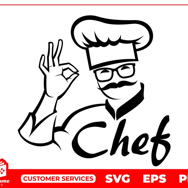 Chef Decal - Etsy