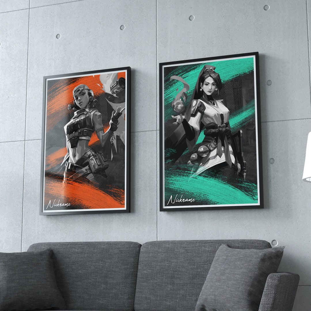 Valorant Custom Poster, Valorant Personalized, Valorant Fade Poster ...