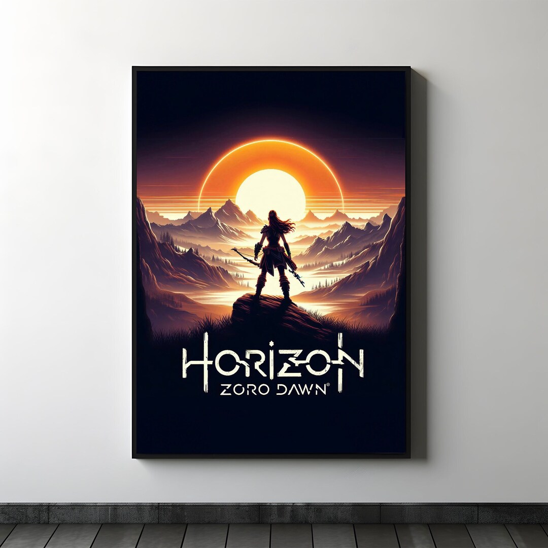 Horizon Game Art, Full Page, Minimalist, Video Game Print, Home Decor ...