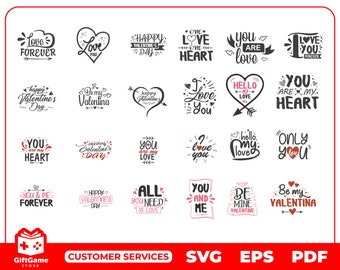 Heart Svg Bundle , Hearts Svg, Love Svg, Valentine Days Svg, Cute Heart ...