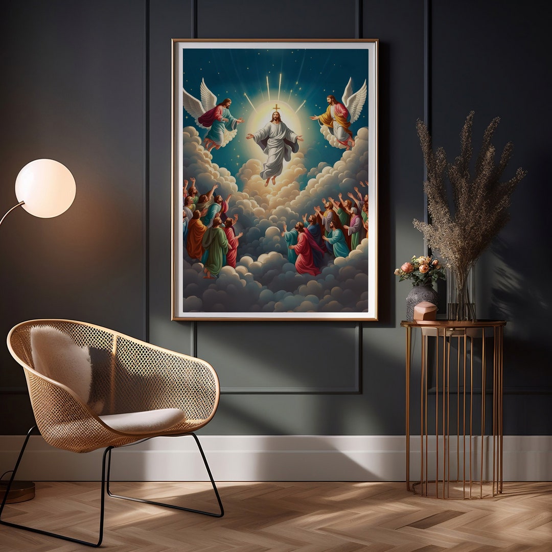The Ascension of Jesus to Heaven,jesus Christ Ascension Into Heaven ...