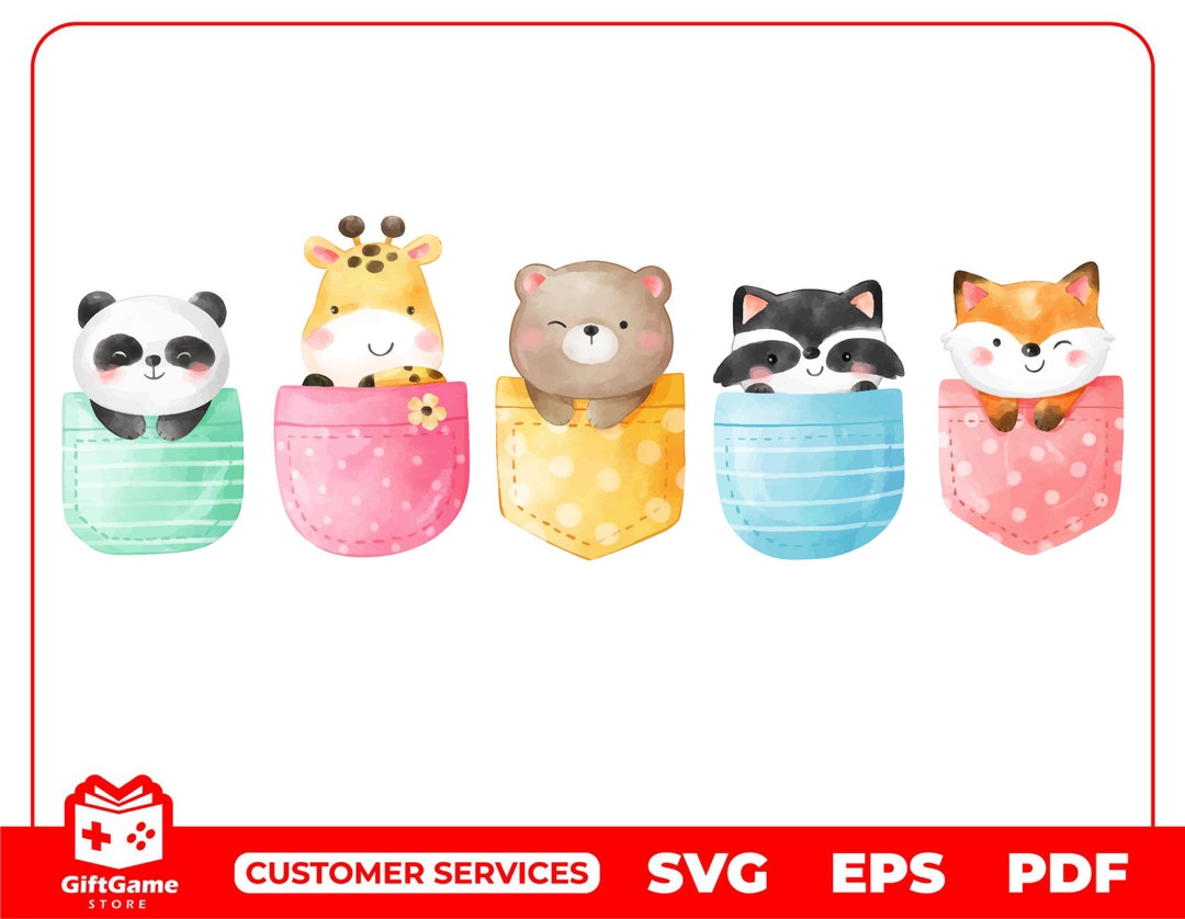 Pocket Animal Svg, Forest Animal Svg, Outline Woodland, Clipart Kids ...