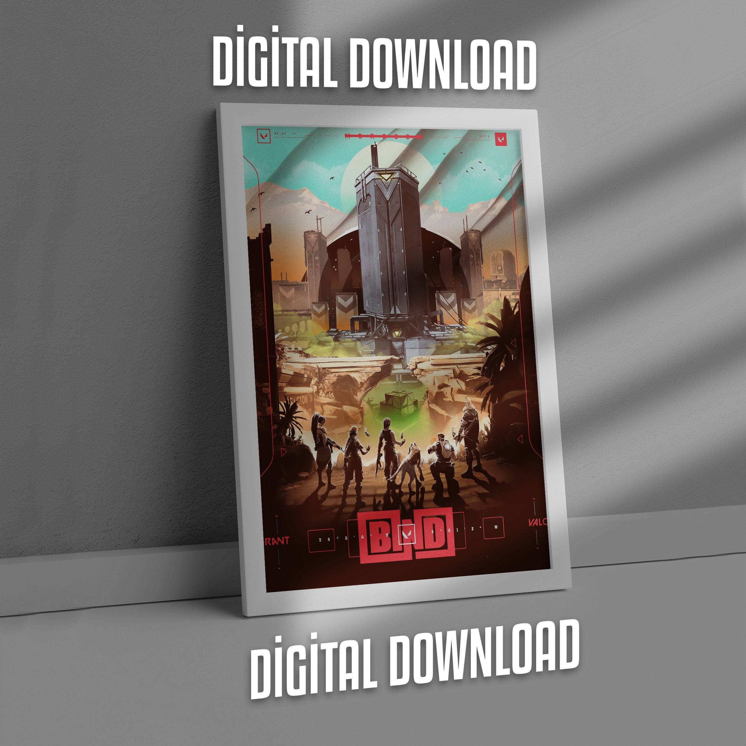 Valorant Map Bind Print Valorant Poster Art Print Digital - Etsy UK