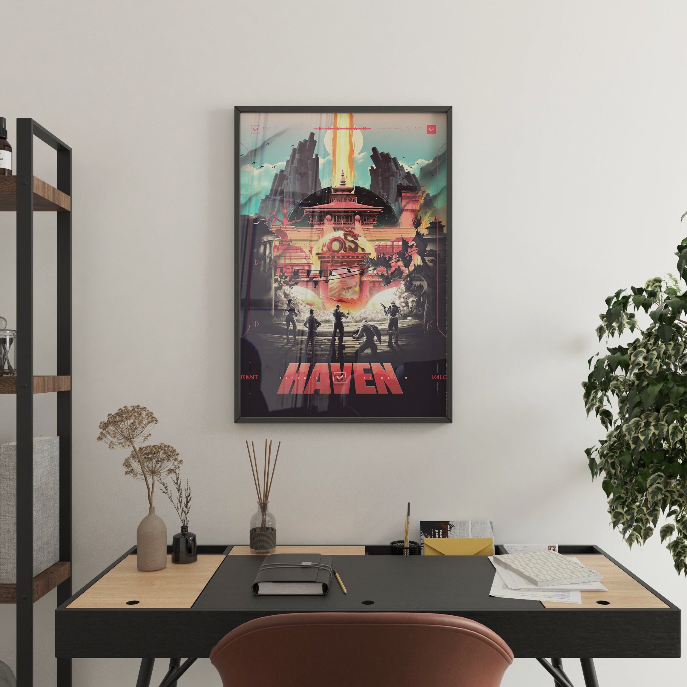 Valorant Map Haven Print Valorant Poster Art Print Digital - Etsy