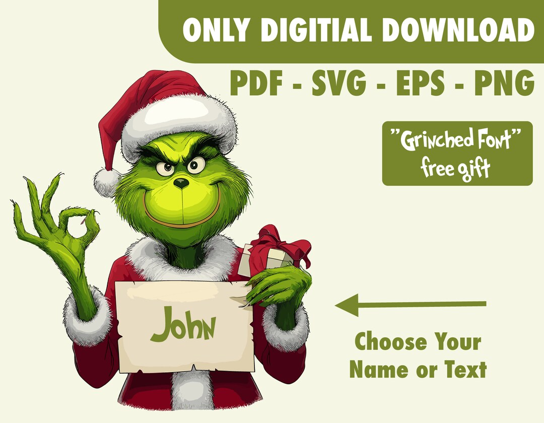 Grinch Svg, Grinch SVG, Grinch Ornament, Grinch Smile, Christmas ...