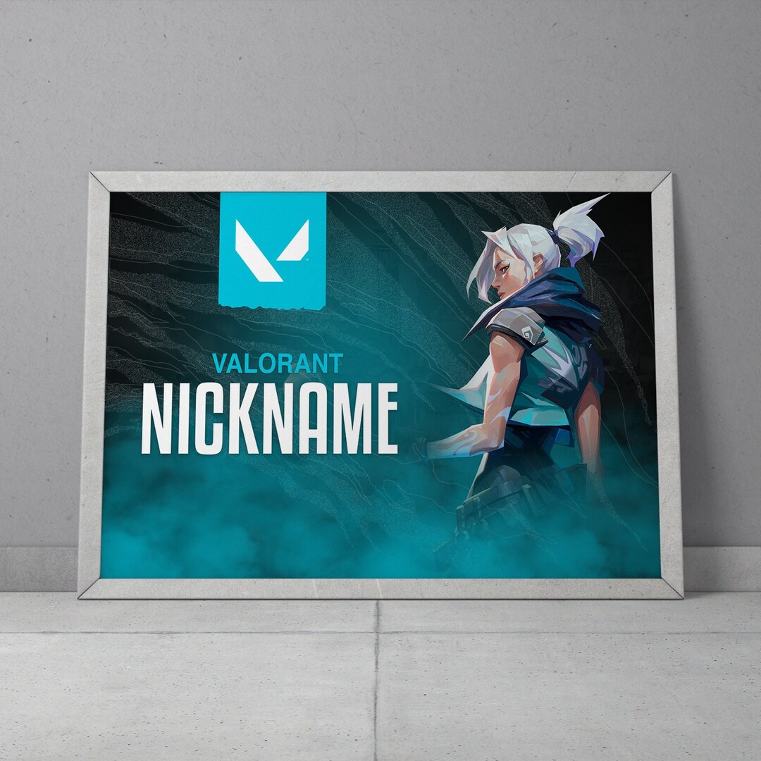 Affiche personnalisée Valorant, Valorant Personnalisée, Affiche ...