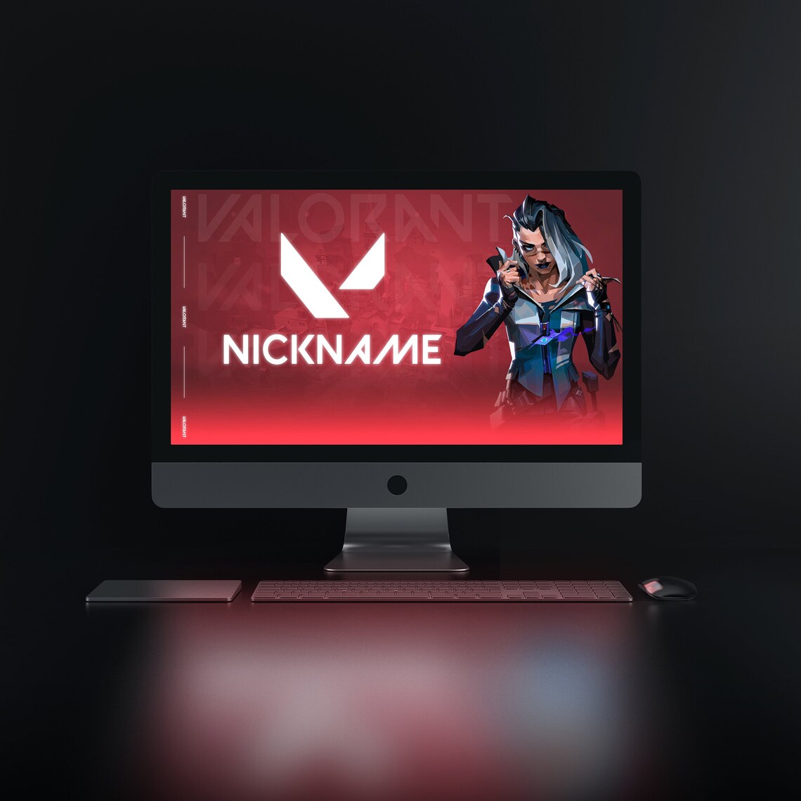 Valorant Custom Wallpaper Valorant Personalized Valorant | Etsy