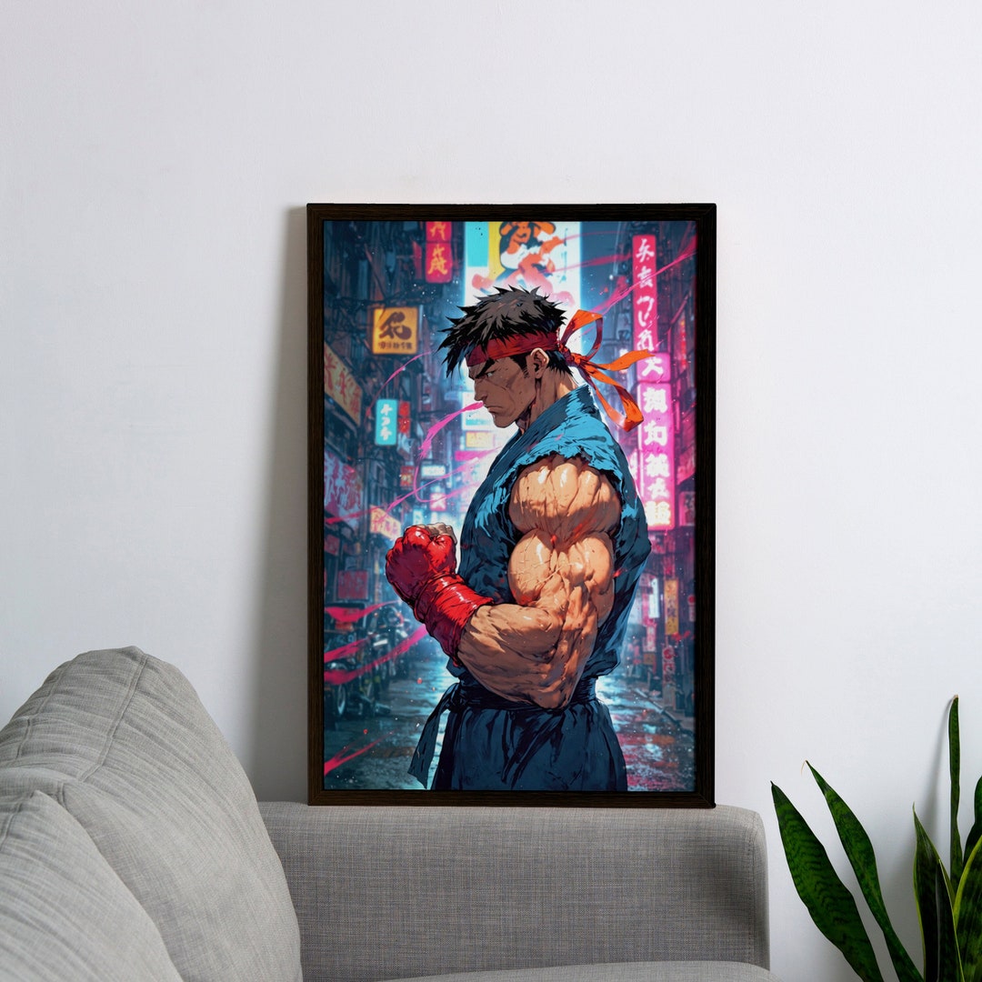 Street Fighter Poster Street Fighter Print Gaming Poster Gaming Decor ...